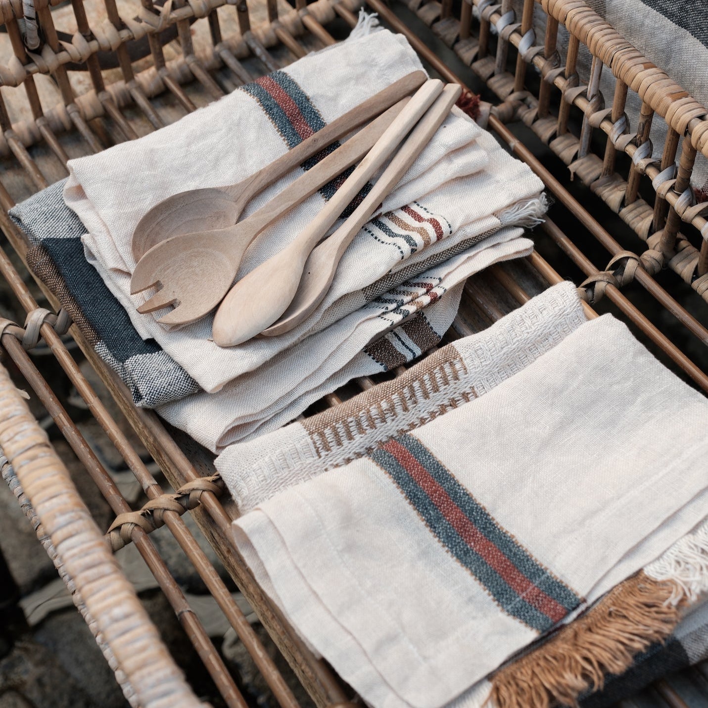 Luxury Perry Fine Linen Table Napkins | Woods Fine Linens