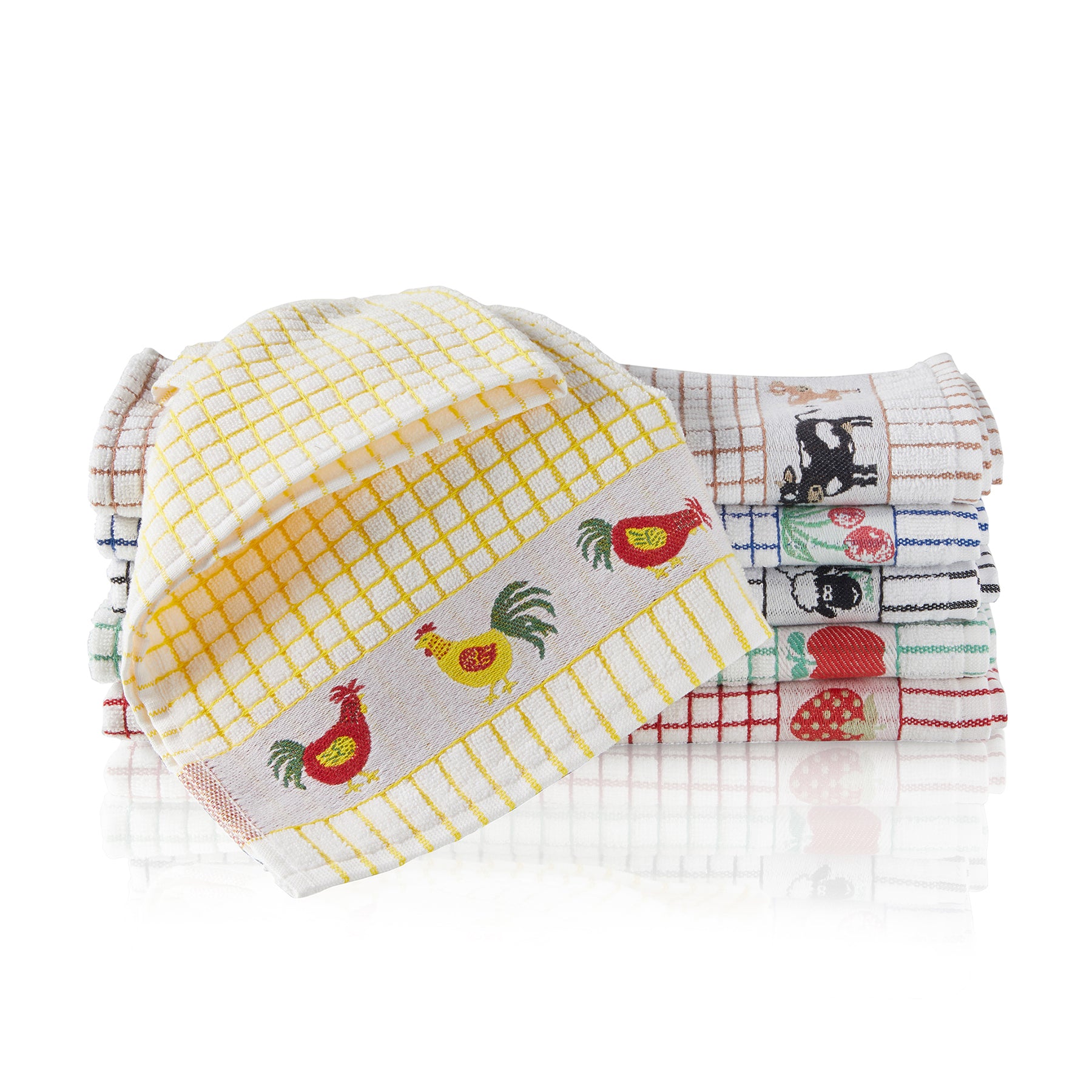 Jacquard Pattern Cotton Terry Tea Towel – Woods Fine Linens